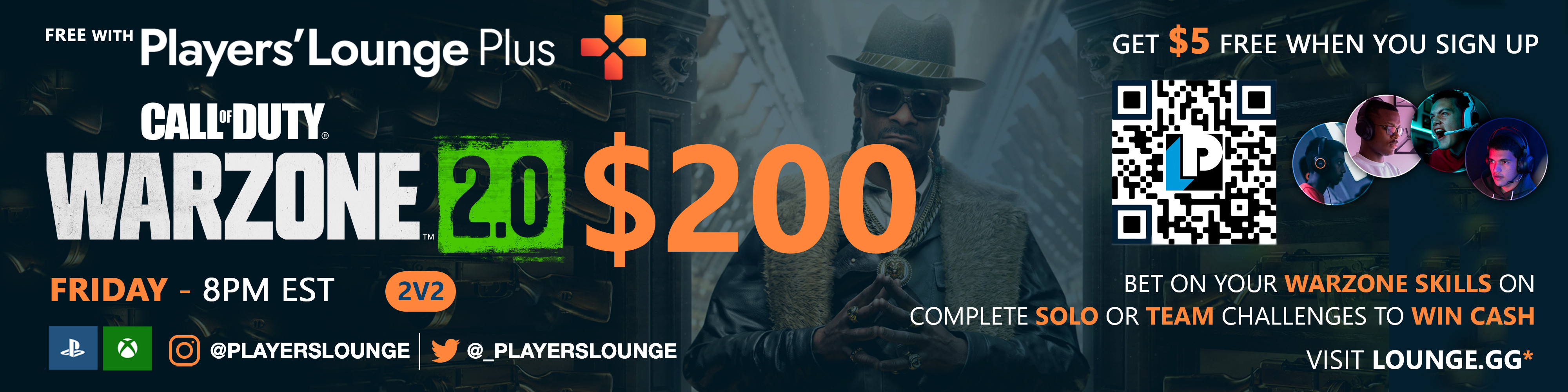 Players' Lounge - $200 2v2 Warzone 2 Tournament