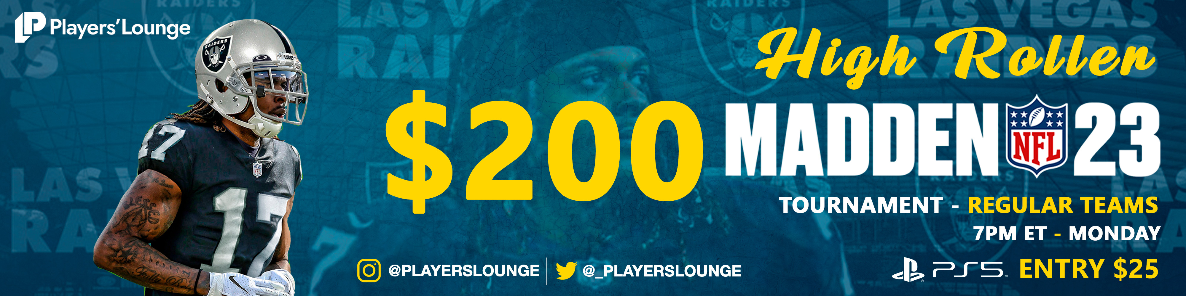 Players' Lounge - High Roller Madden 23 PS5 (8 Players max)