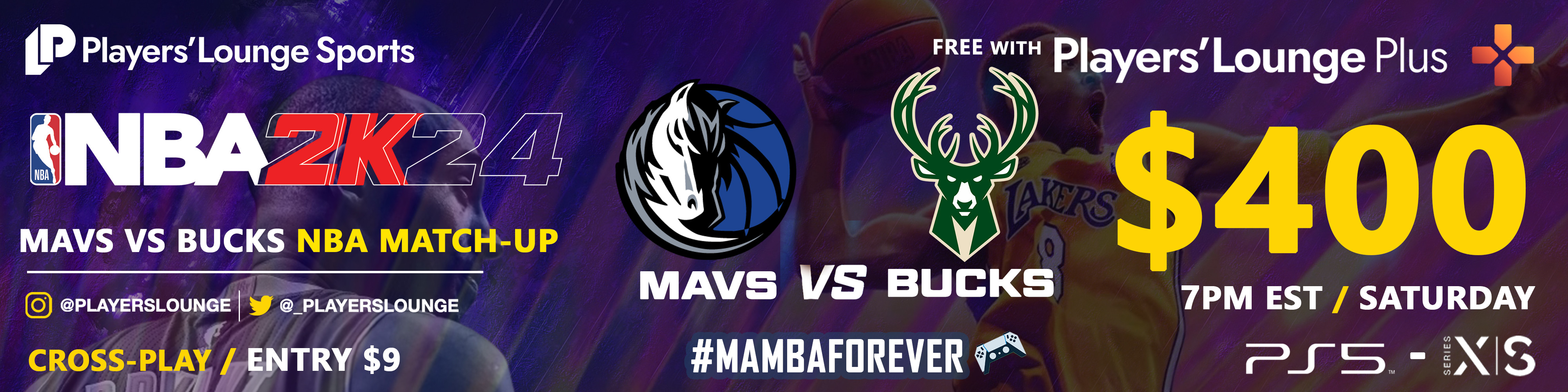 Players' Lounge - Mavs vs Bucks Themed NBA Match-up