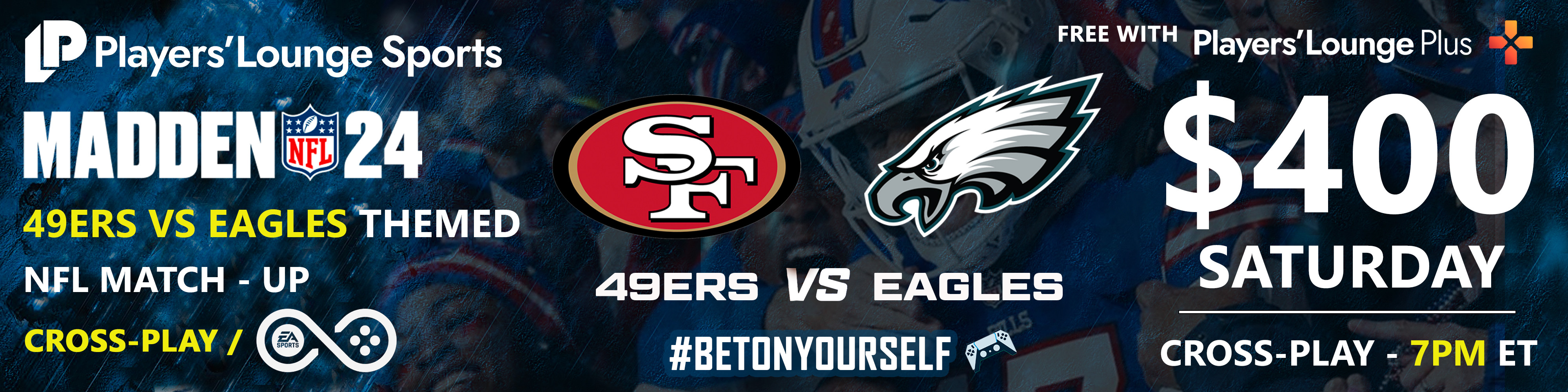 Players' Lounge - 49ers vs Eagles Themed NFL Match-up