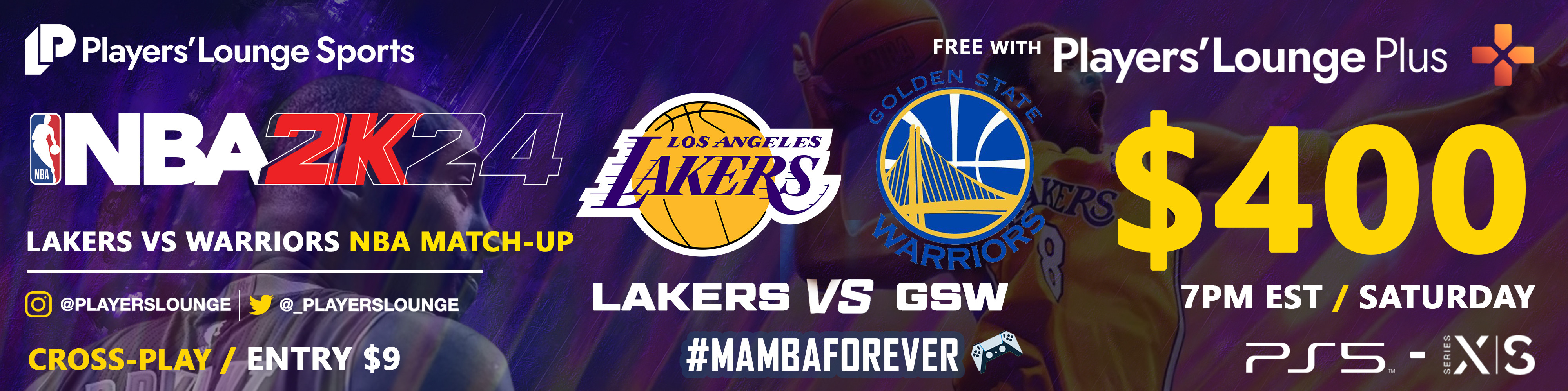 Players' Lounge - Lakers vs Warriors Themed NBA Match-up