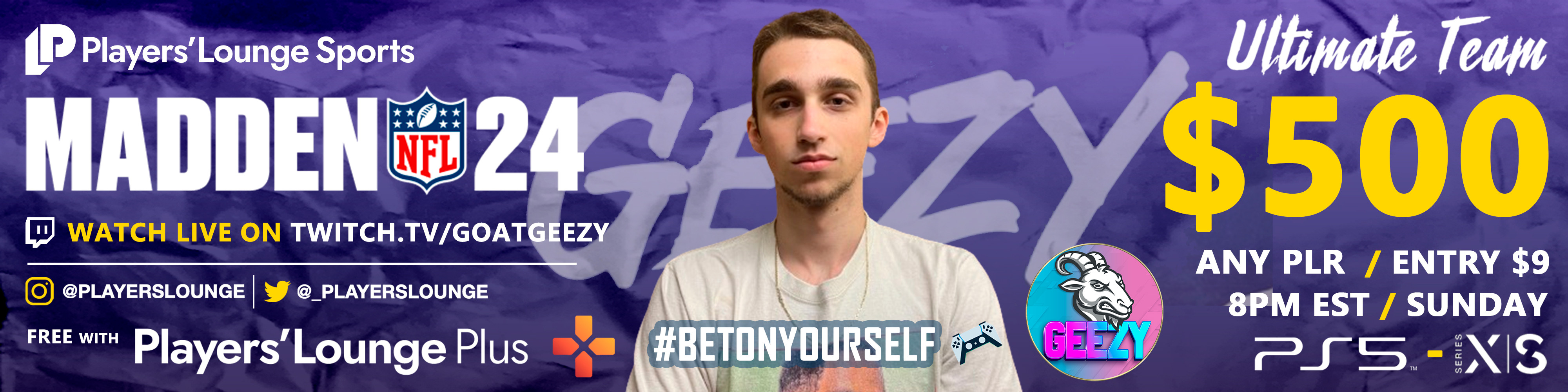 Players' Lounge - $500 MUT - twitch.tv/Goatgeezy