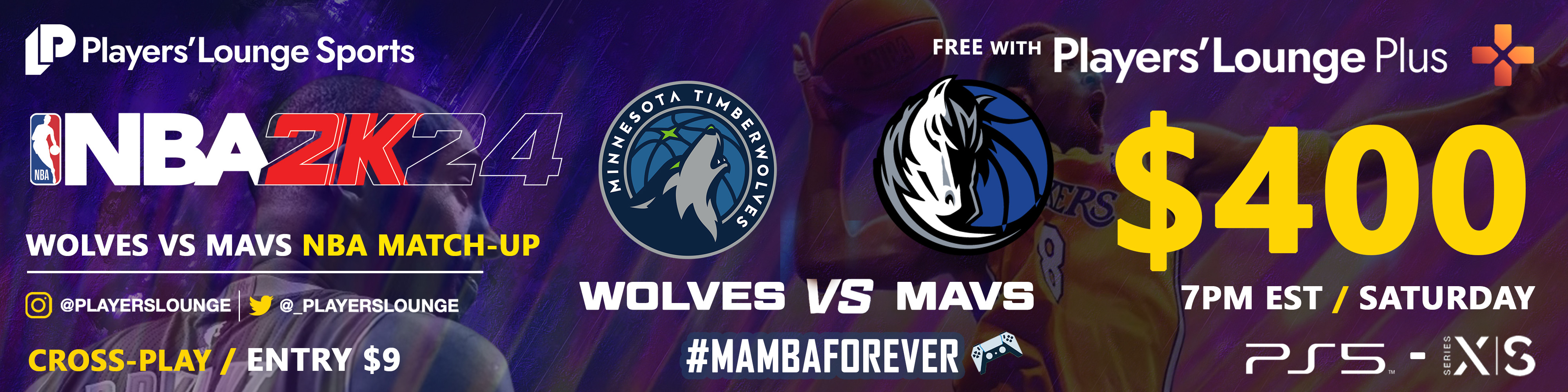 Players' Lounge - Wolves vs Mavs Themed NBA Playoffs