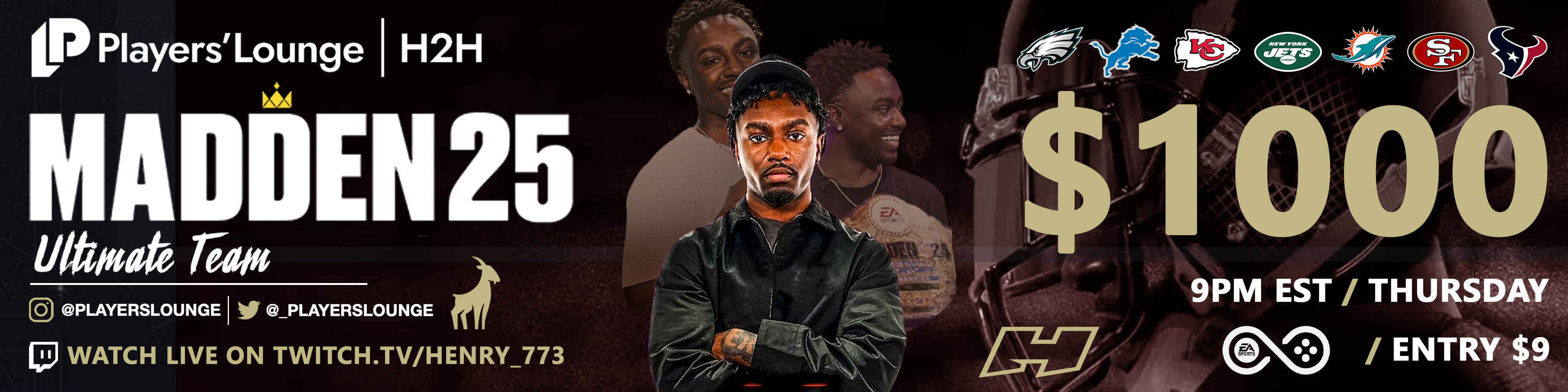 Players' Lounge - $1000 MUT - FREE w/ PL+! - Twitch.tv/henry_773