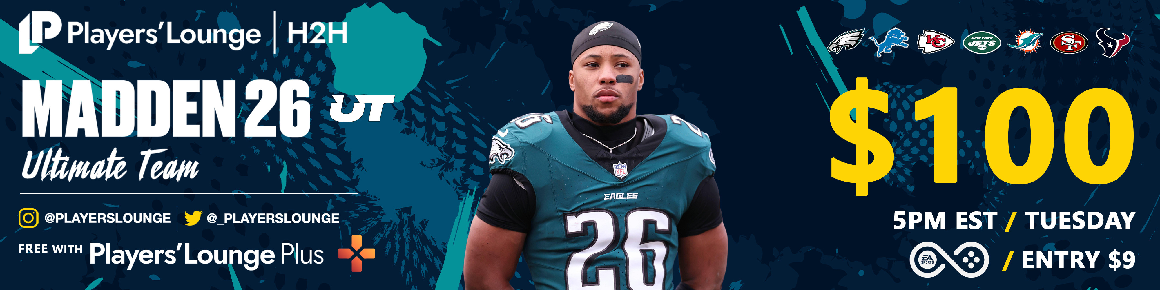 Players' Lounge - FREE w/PL+ $100 Madden 26 MUT